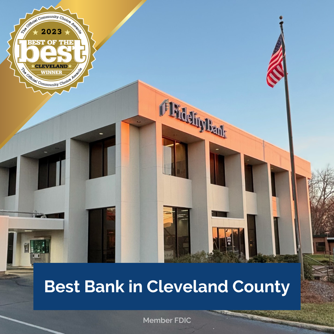 Fidelity Bank Wins Cleveland County Community Choice Award